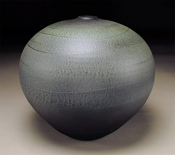 Wide Silver Vessel – Nicholas Bernard Studio Potter