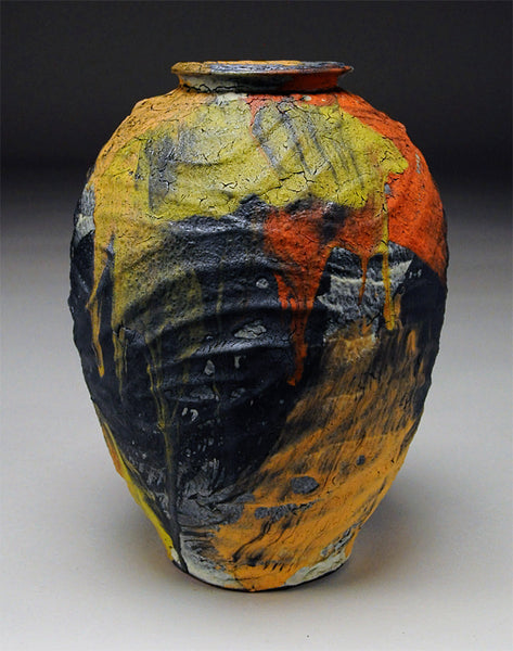 Brushed Flared Vessel – Nicholas Bernard Studio Potter