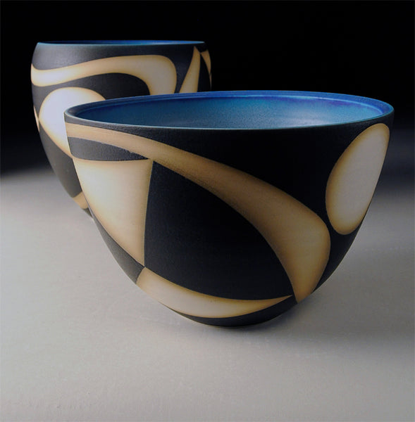 Wide Bowl Negative Spaces – Nicholas Bernard Studio Potter
