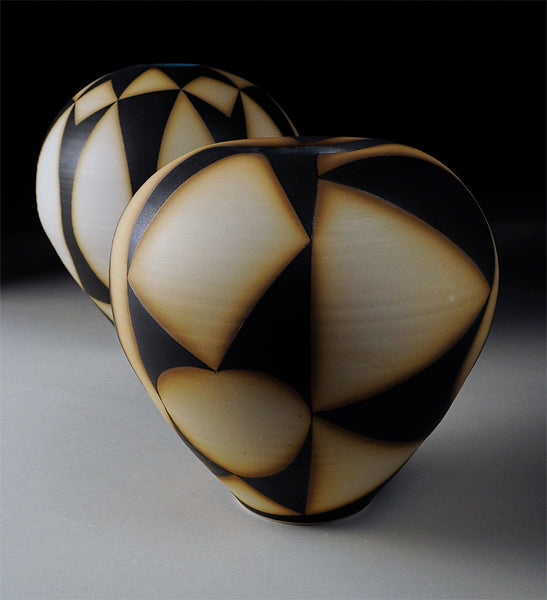 Flat Top Patterned Vessel – Nicholas Bernard Studio Potter